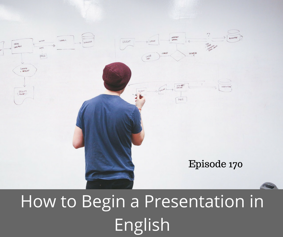 How to Begin a Presentation in English – AIRC170 – Inglespodcast