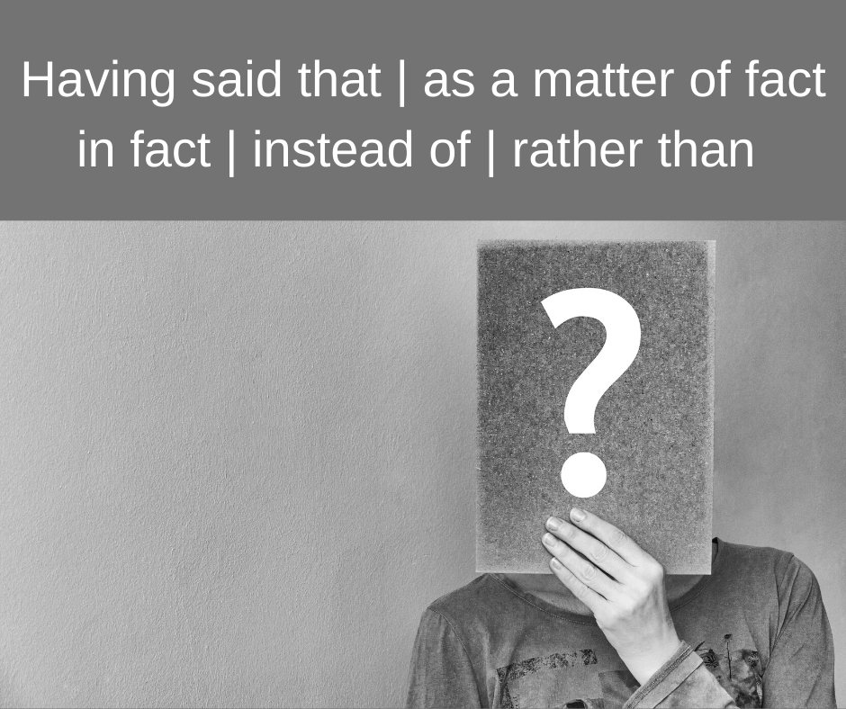 Having said that, instead of, rather than – AIRC313 – Inglespodcast